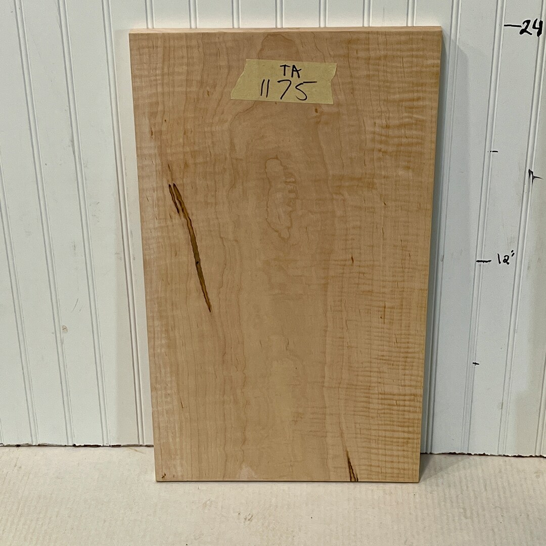 Wide Tiger Maple Wood Board, Wood Slab, Maple Plank, Unfinished Wood - Etsy