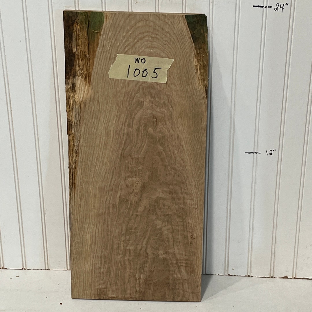 Wide White Oak Slab, Oak Table Top Wood, Unfinished Lumber, Woodworking ...