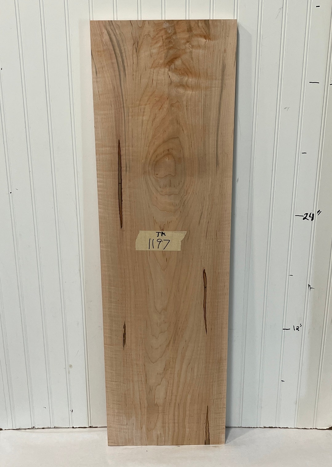 Wide Tiger Maple Wood Board, Wood Slab, Maple Lumber, Unfinished Wood ...