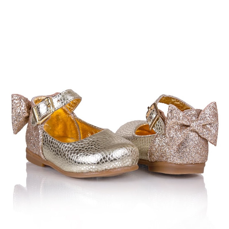 Gold Flower Girl Shoes - Etsy