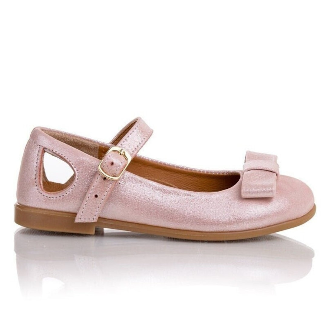 Pink Flower Girl Shoes Girl Wedding Shoes Pink Girls Party Shoes Pink ...