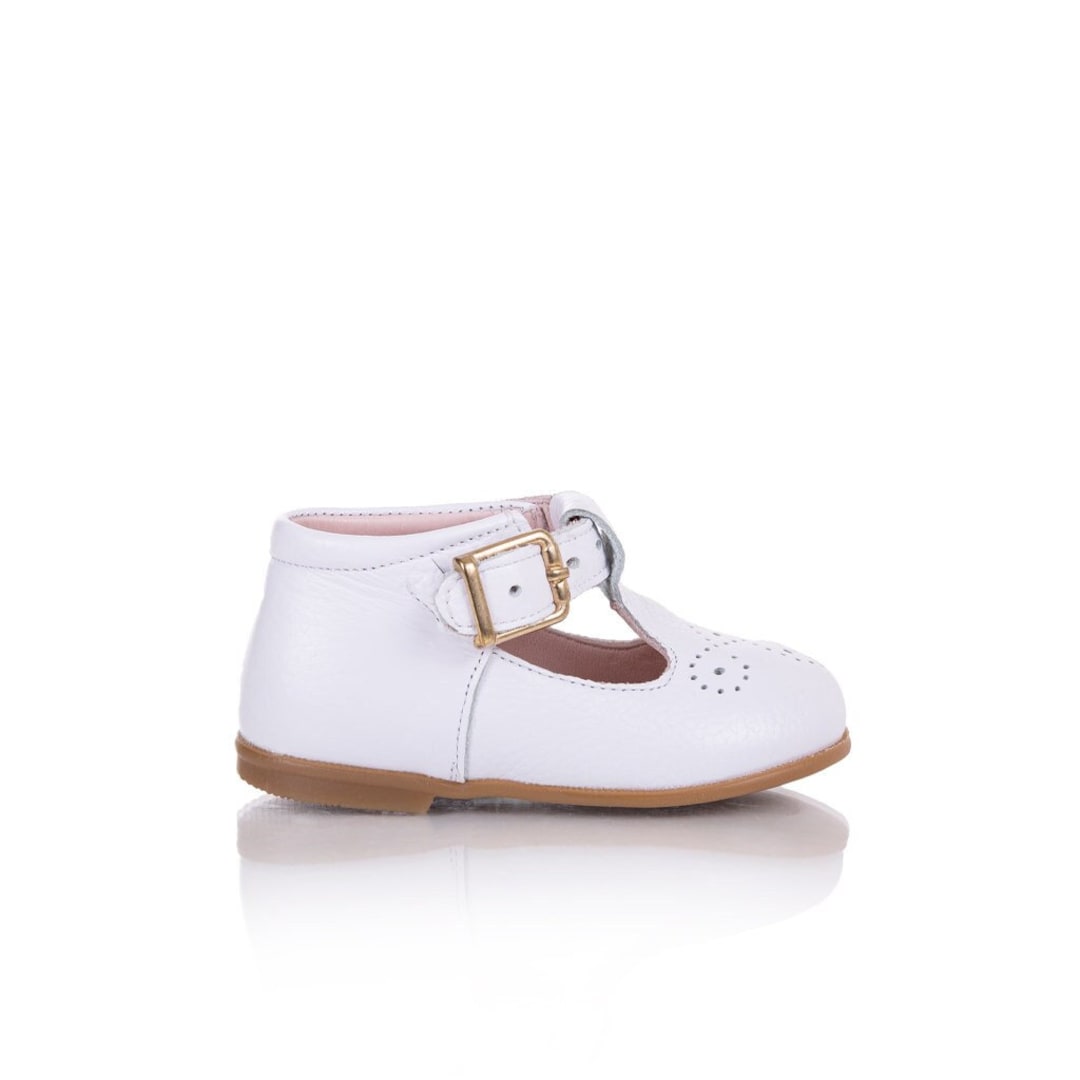 White Spanish Baby Shoes White Toddler Shoes White Retro Baby Shoes ...