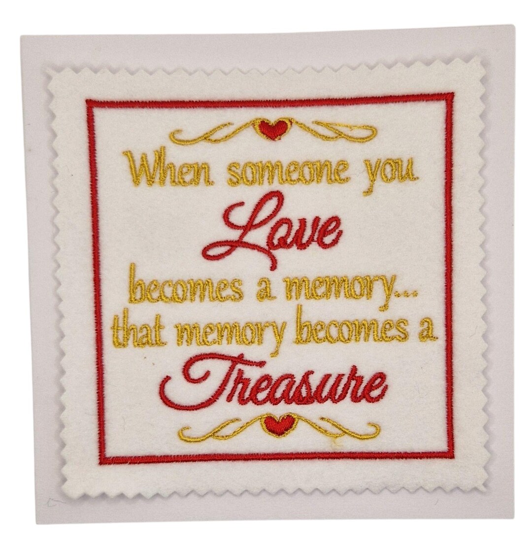 Embroidered Deepest Sympathy Card - Etsy