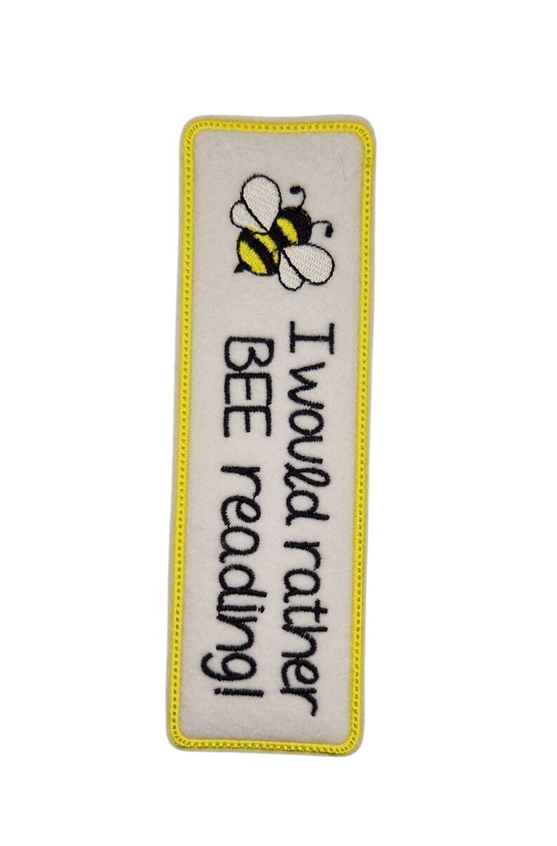 Embroidered Rather Bee Reading Bookmark - Etsy