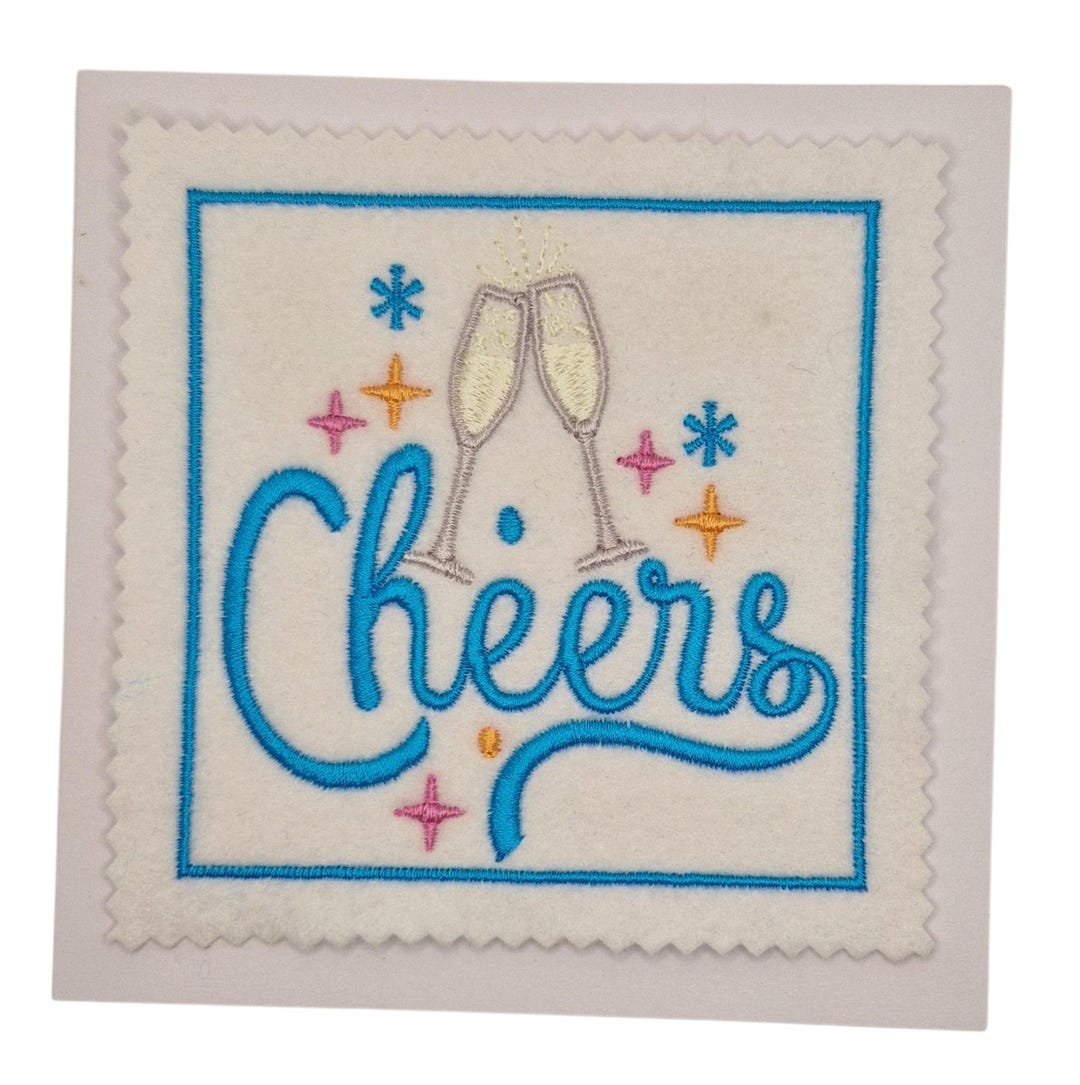 Embroidered Congratulations Cheers Card - Etsy