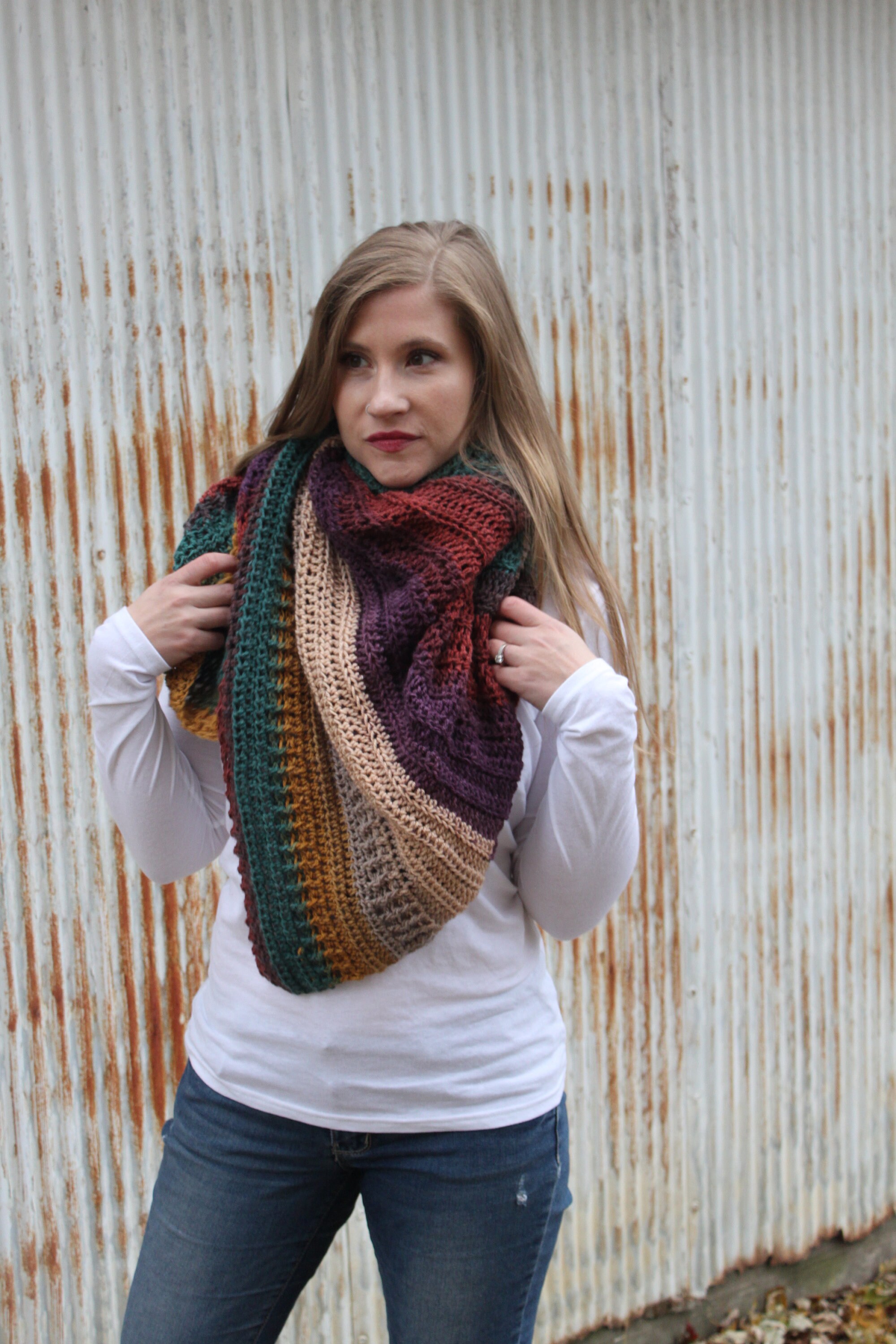 Crochet Pattern for Birmingham Blanket Scarf Crochet Blanket | Etsy