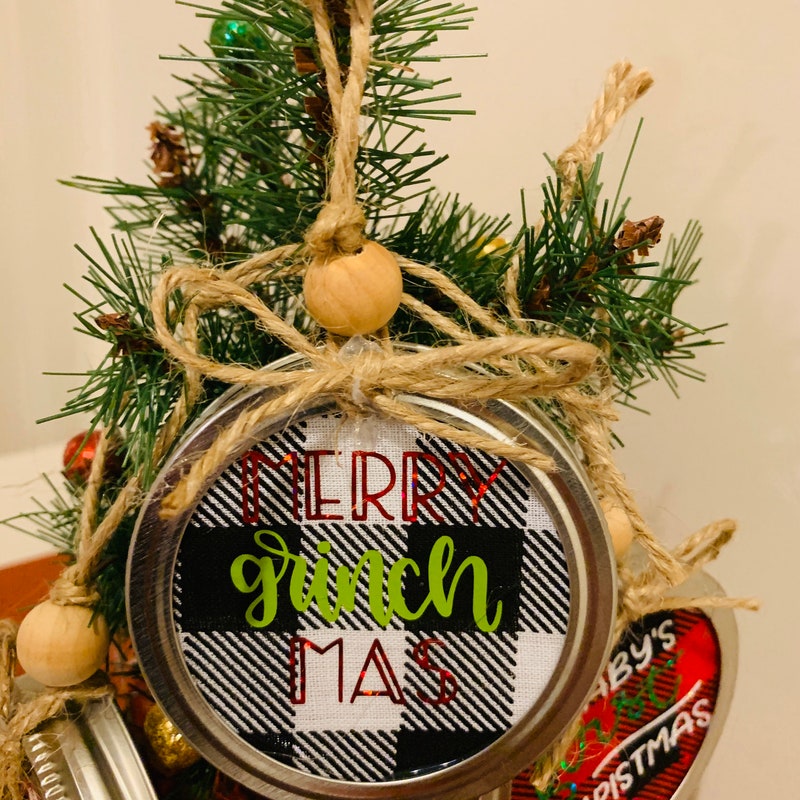 Mason Jar Lid Ornaments - Etsy