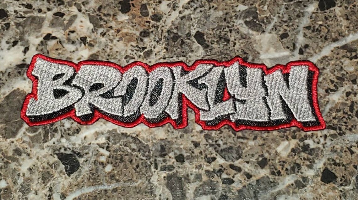 Brooklyn Graffiti Embroidery Patch Iron on 1.31x3.85 New York - Etsy