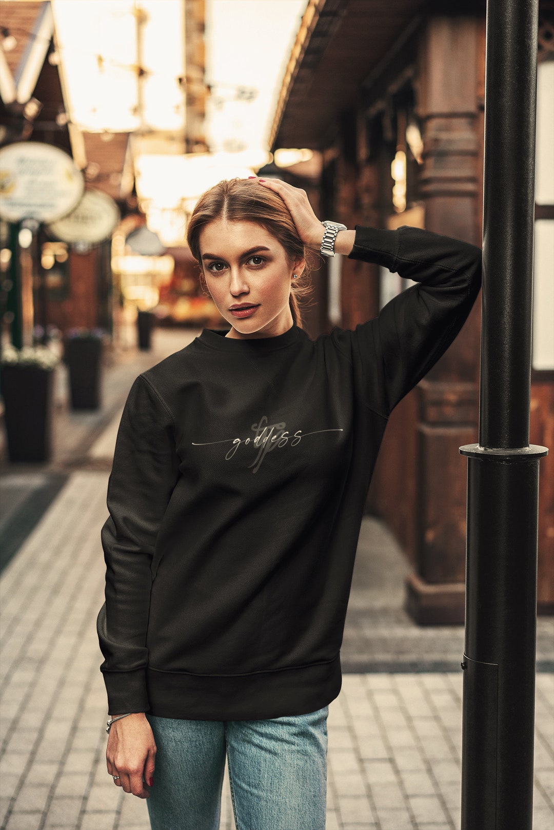 Goddess Crewneck Sweatshirt Dark Academia Goth Sweater Witchy Clothing ...