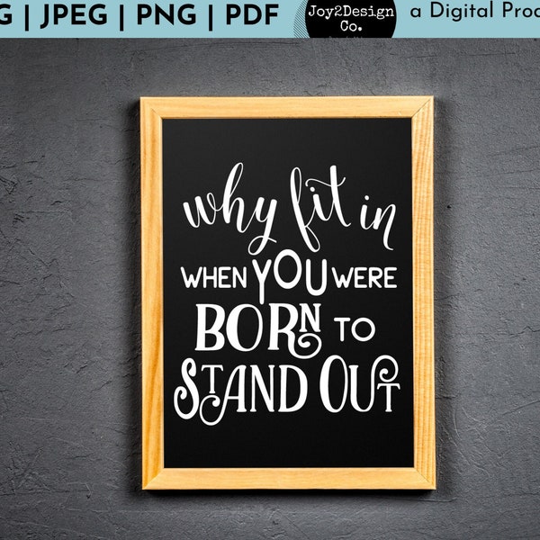 Why Fit In - Etsy