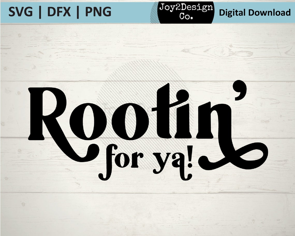 Rootin for Ya SVG DFX PNG Plant Gift Tag Good Luck Svg - Etsy
