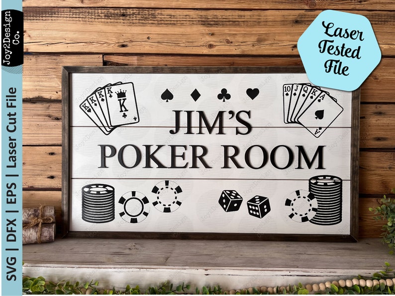 Custom Poker Room SVG | DFX | EPS | Father's Day Sign Svg | Poker Room ...