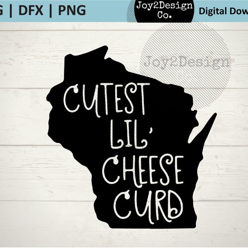 Cutest Little Cheese Curd Svg Cheese Head Baby SVG DFX - Etsy