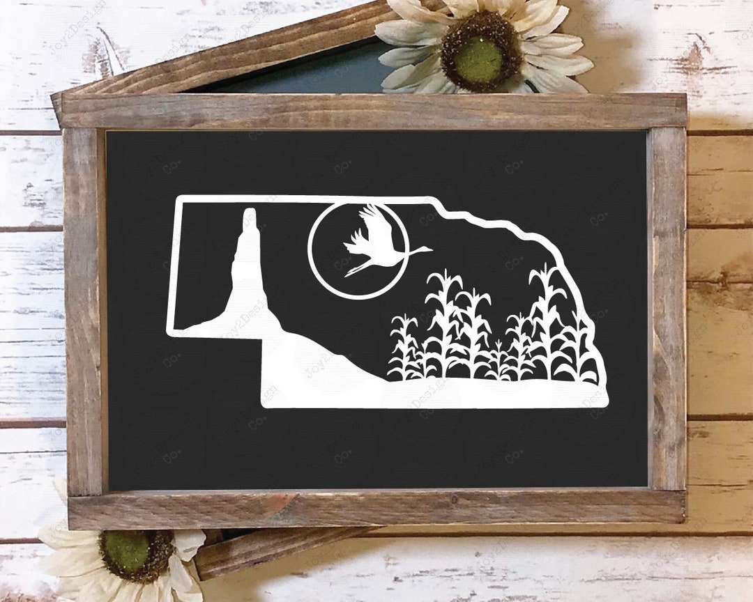 Nebraska State Svg | Nebraska Cornfield | Nebraska Laser Svg | Nebraska ...