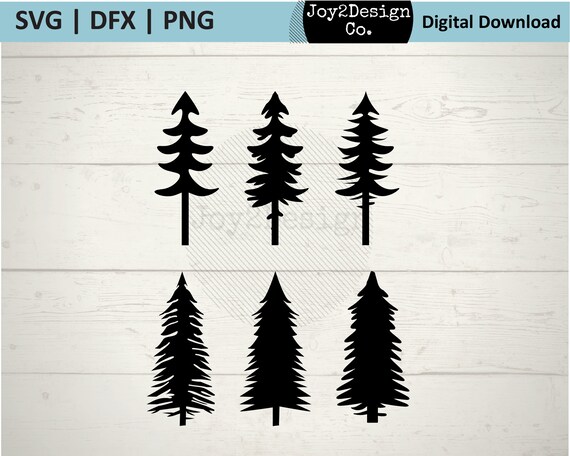 Pine Tree SVG DFX PNG Christmas Pine Tree Svg Pine | Etsy