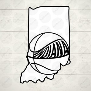 Indiana Basketball SVG | PNG | DFX | Indiana Svg | Indiana Basketball ...