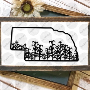Nebraska State Svg | Nebraska Cornfield | Nebraska Laser Svg | Nebraska ...