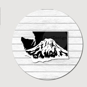 Washington SVG | DFX | PNG | Washington State Svg | Mount Rainier Svg ...