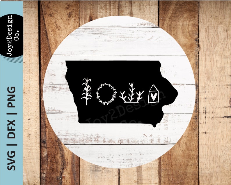 Iowa Svg Iowa State SVG DFX PNG - Etsy