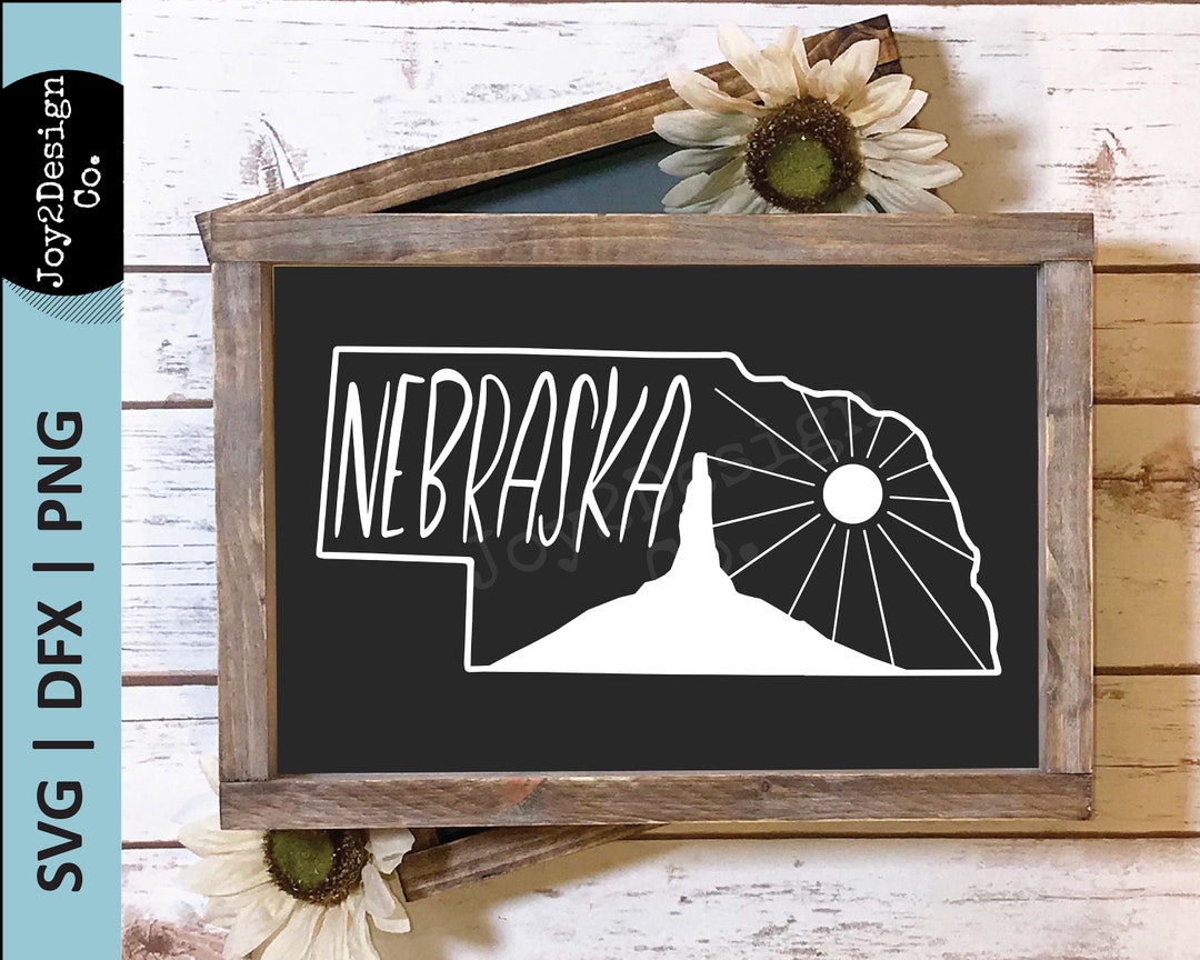 Nebraska State Svg | Chimney Rock | SVG | DFX | PNG | Nebraska State ...
