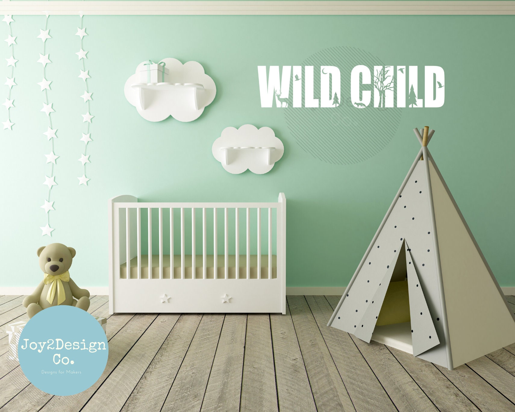 Wild Child Svg | Wilderness Svg | Woodland Nursery SVG / PDF / PNG ...