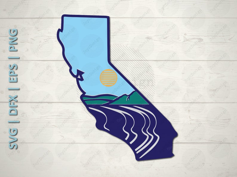 California State Svg Eps Dfx Png California Art Svg - Etsy
