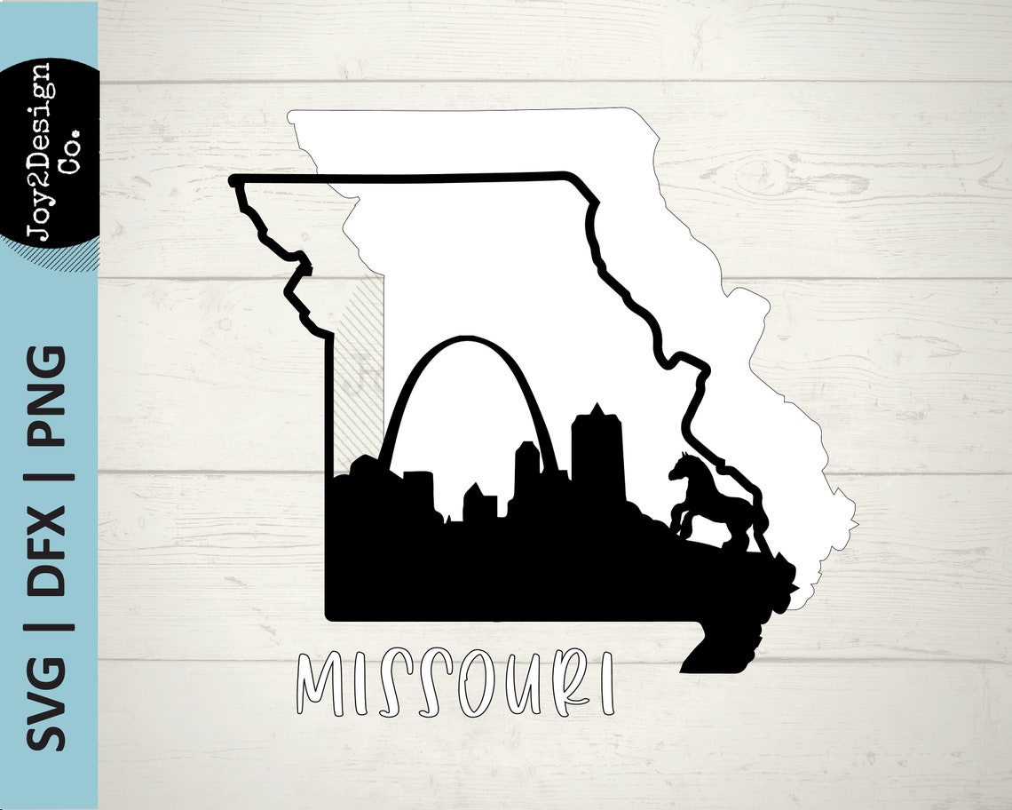Missouri State SVG DFX PNG Gateway Arch Svg Missouri - Etsy