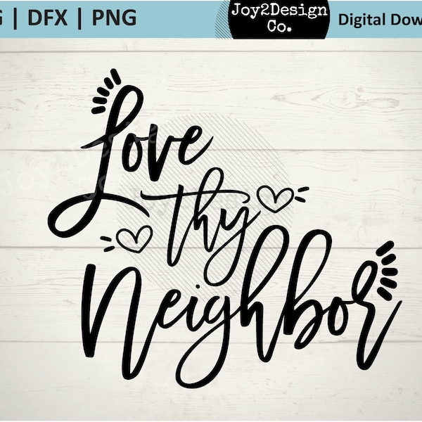 Love Thy Neighbor - Etsy
