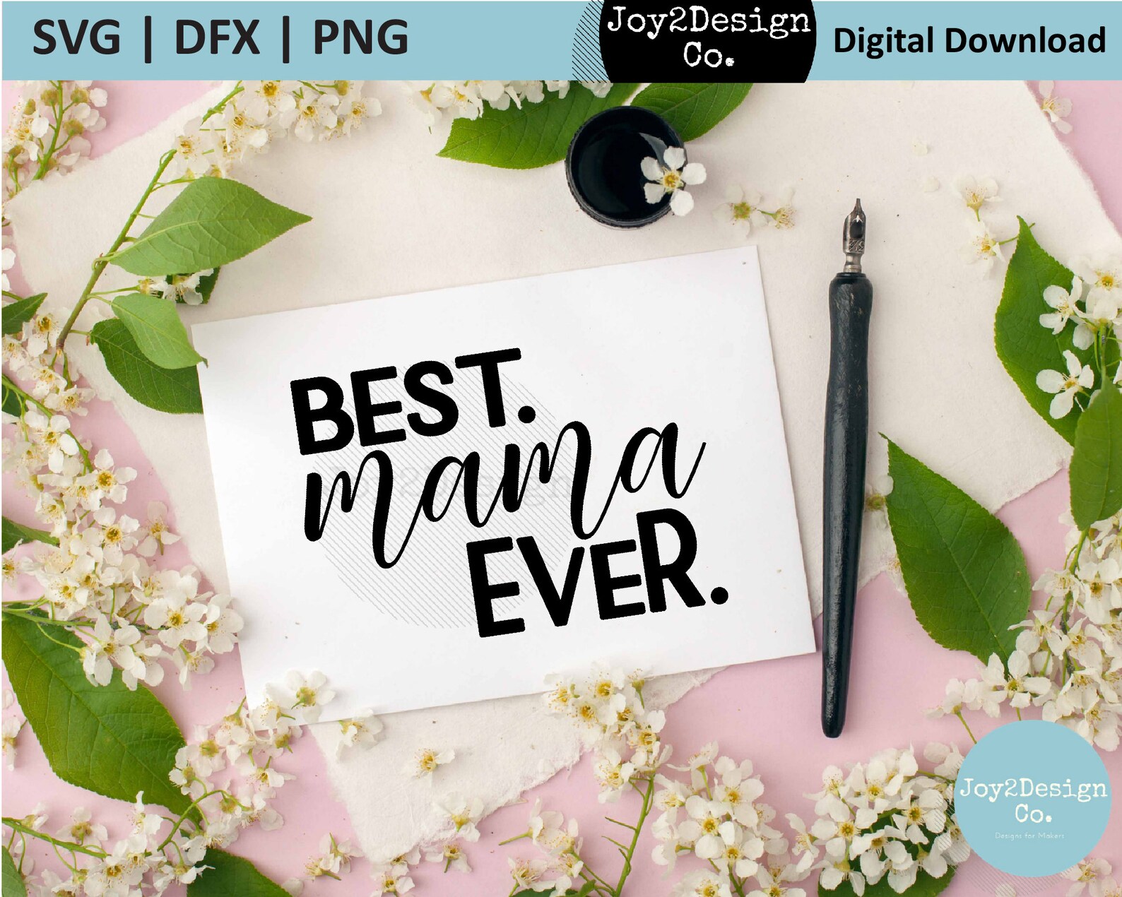 Best Mama Ever SVG DFX PNG Mother's Day Svg | Etsy