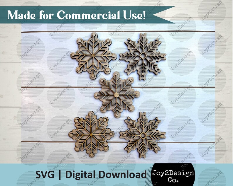 Snowflake Banner SVG Snowflake Garland SVG Winter Banner - Etsy