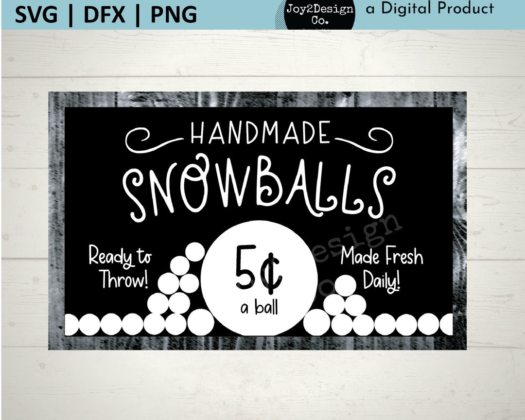 Snowballs for Sale SVG | DFX | PNG - Holiday Svg | Winter Svg ...