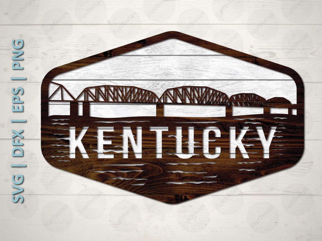 Kentucky State Svg | Big Four Bridge Svg | Dfx | Eps | Png | Louisville ...