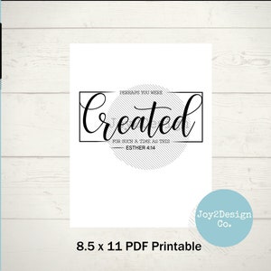 Perhaps You Were Created for Such a Time as This SVG / DFX / PNG / Pdf ...