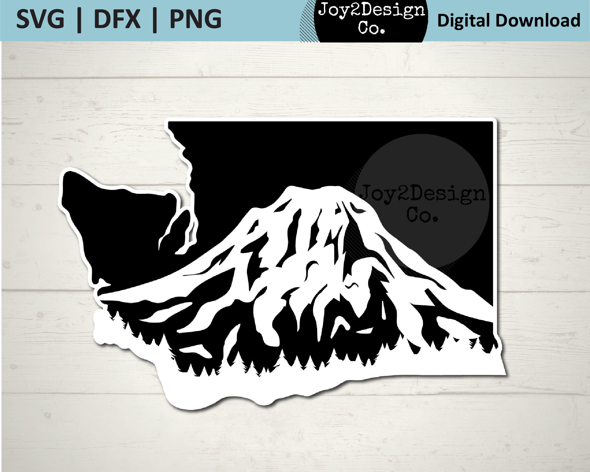Washington SVG DFX PNG Washington State Svg Mount - Etsy