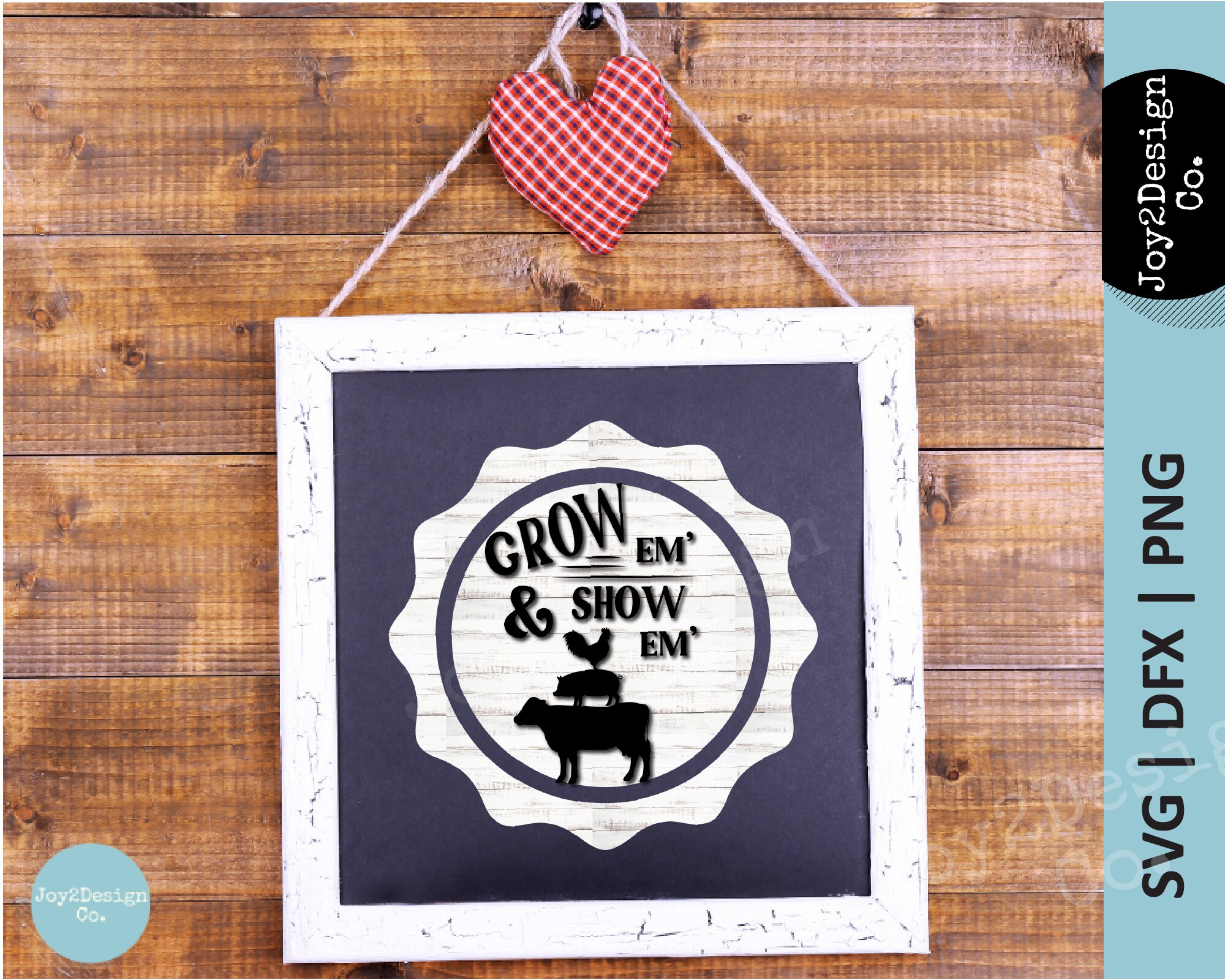 Stock Show SVG DFX PNG Grow Em' and Show Em' | Etsy