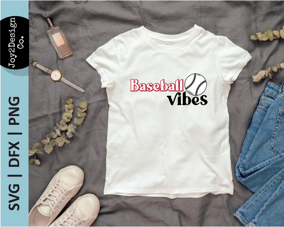 Baseball Vibes SVG DFX PNG Baseball Mom Shirt Sports - Etsy