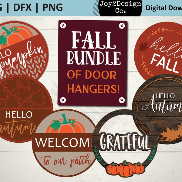 Round Fall Signs - Etsy