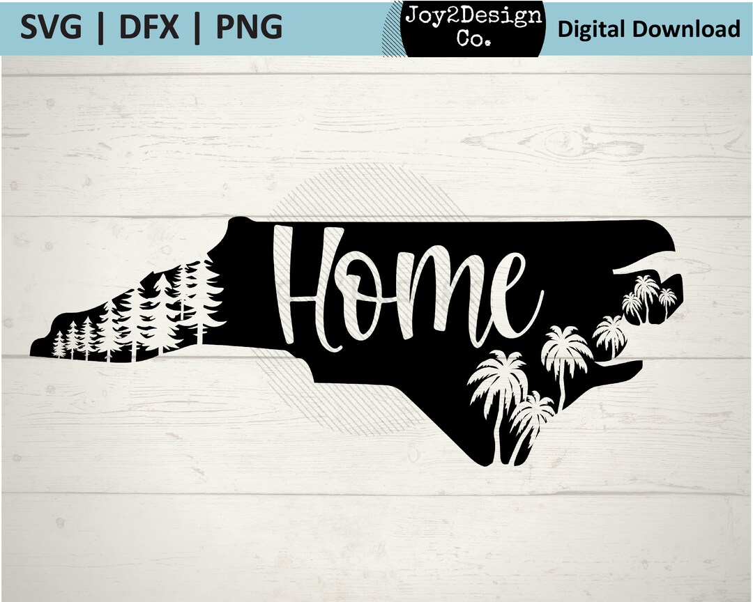 North Carolina Svg | DFX | PNG | North Carolina State Cut File for ...