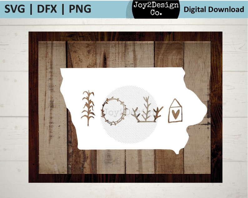 Iowa Svg Iowa State SVG DFX PNG | Etsy