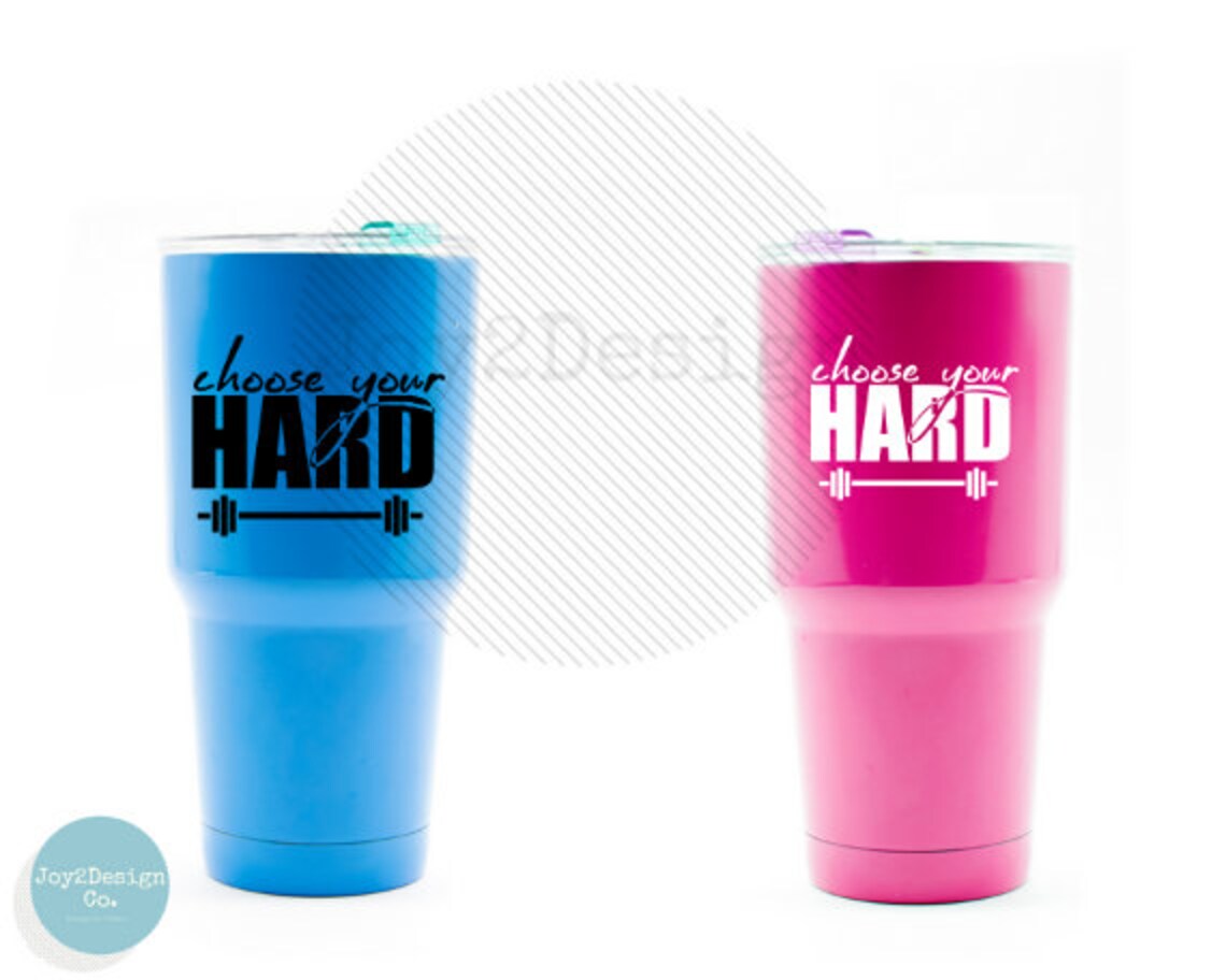 Choose Your Hard Svg Weightlifting Cut File - Etsy