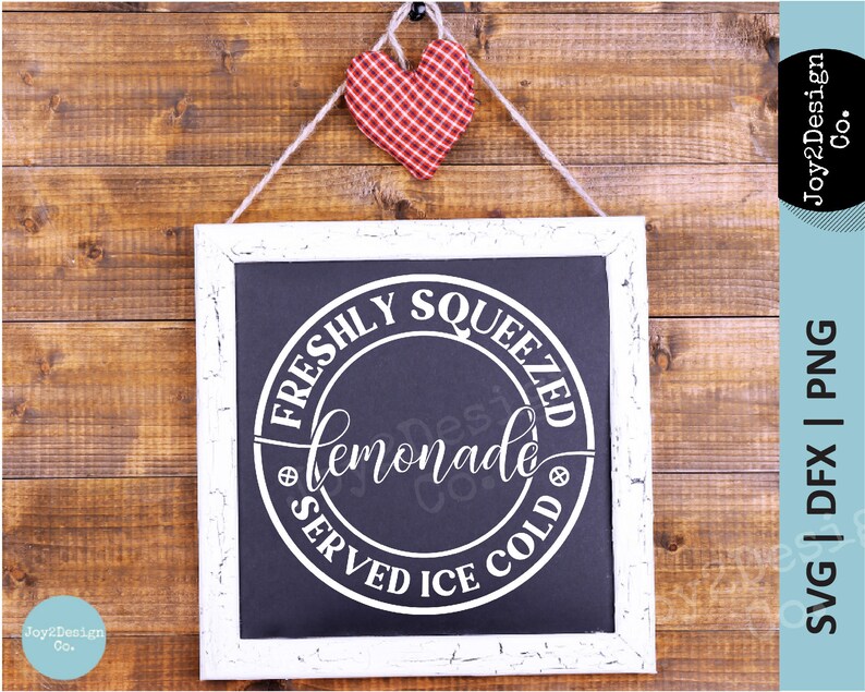 Freshly Squeezed Lemonade SVG DFX PNG Vintage Kitchen | Etsy