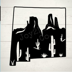 New Mexico Svg | New Mexico Scenery SVG | DFX | PNG | Laser Cut File ...