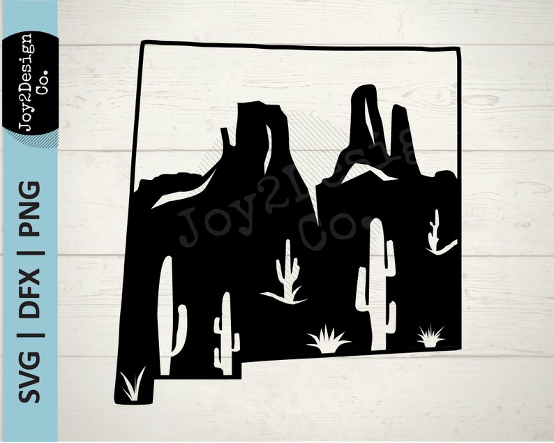 New Mexico Svg | New Mexico Scenery SVG | DFX | PNG | Laser Cut File ...