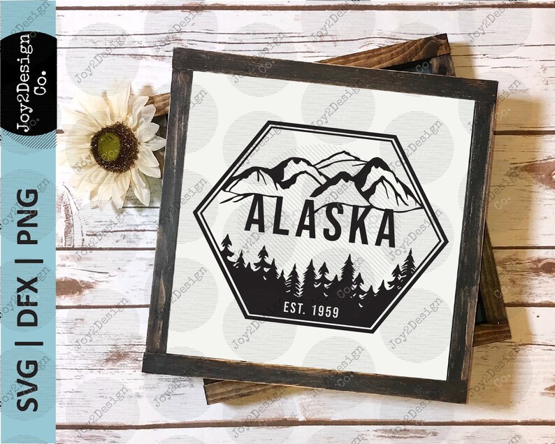 Alaska Svg Alaska Art SVG DFX PNG Alaska Laser Svg - Etsy