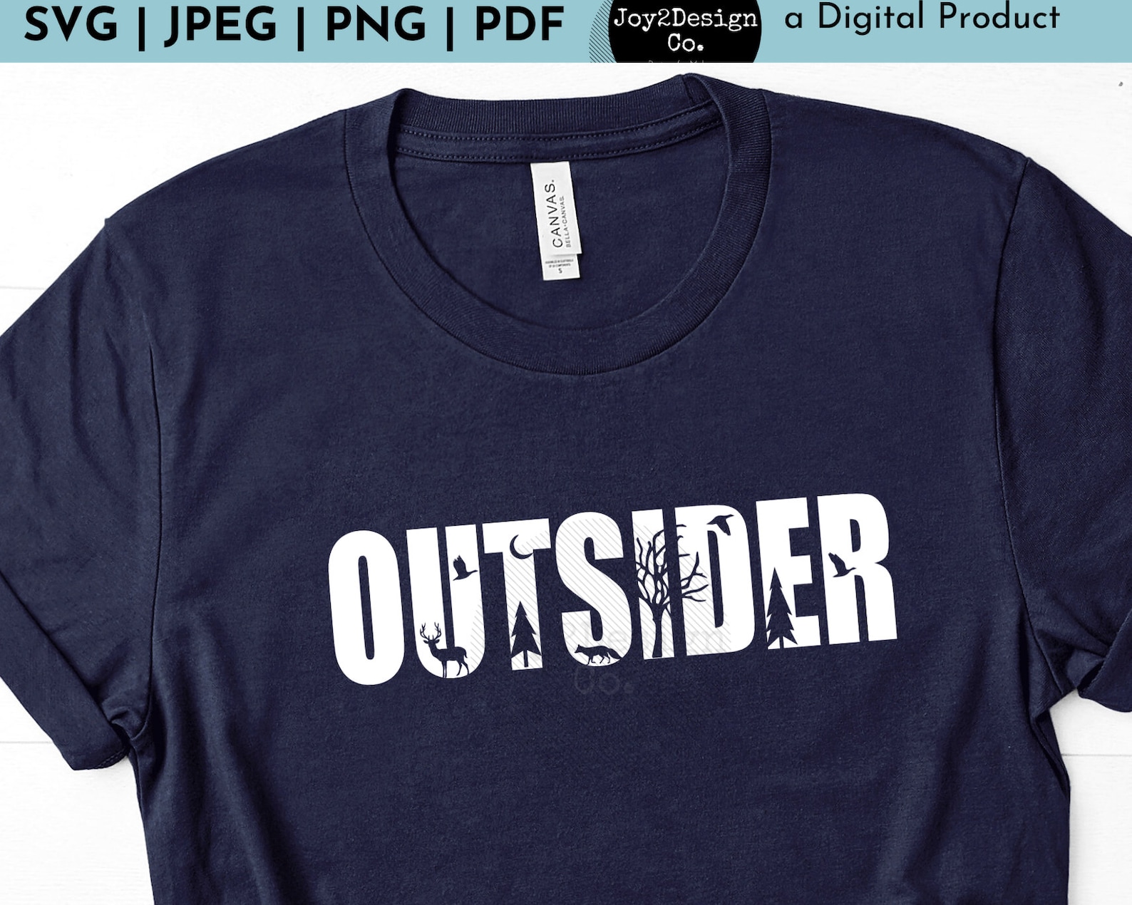 Outsider Svg | Wilderness Cut File | Svg/pdf/png/jpeg - Etsy