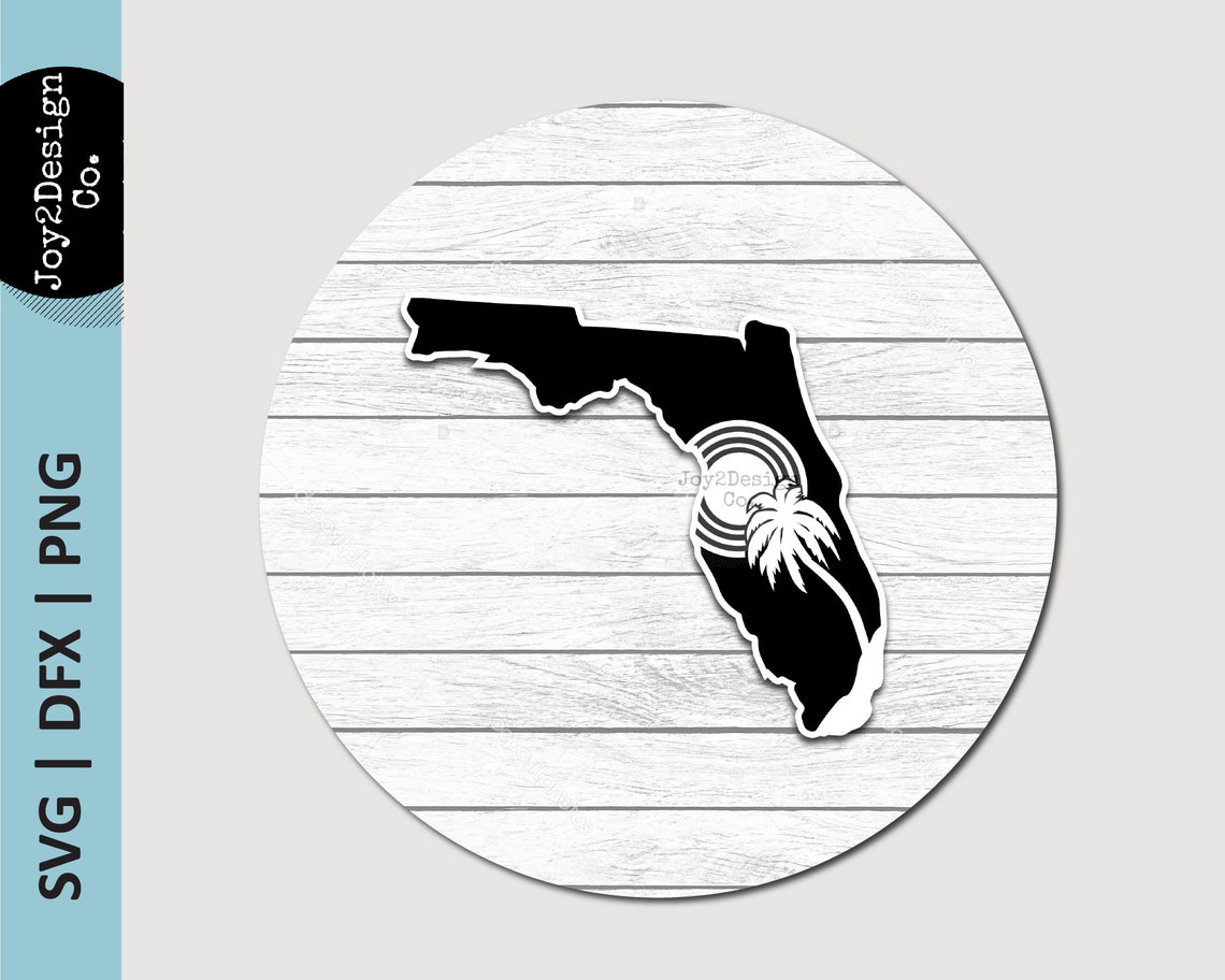Florida Svg Florida State Svg DFX PNG Palm Tree Svg | Etsy