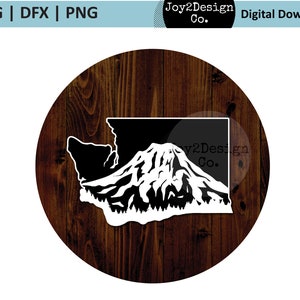 Washington SVG | DFX | PNG | Washington State Svg | Mount Rainier Svg ...