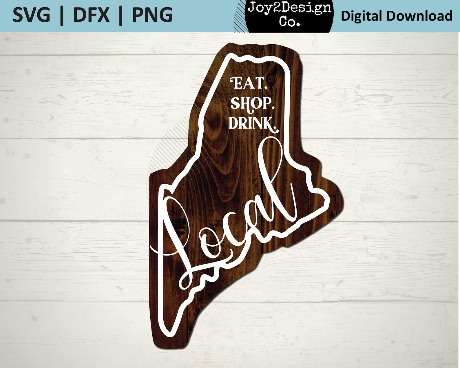 Maine Local Svg Eat Local Shop Local Drink Local Maine | Etsy