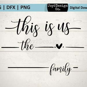 This is Us SVG | DFX | PNG | Round Welcome Sign | Established Family ...