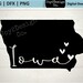 Iowa Svg | Iowa State SVG | DFX | PNG | Iowa State Cut File for Cricut ...